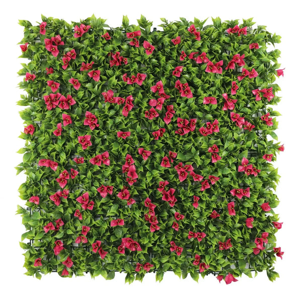 Flowering Pink Faux Hedge Wall Panel UV Stabilised – Vertical Gardens ...