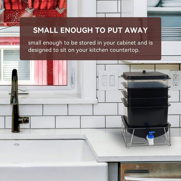 Mini Worm Farm 3 Tier With 500 Worms – Vertical Gardens Direct