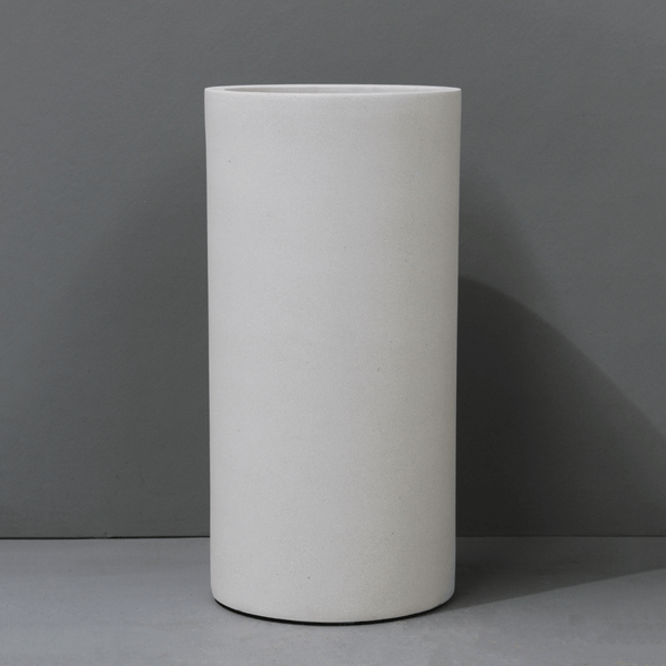 Ivory Lite Terrazzo Tall Cylinder Planter – Vertical Gardens Direct