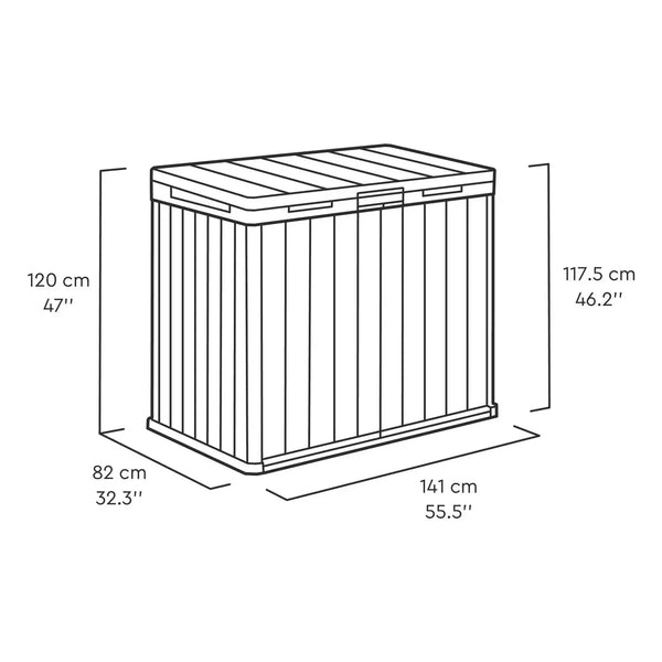 Keter Store It Out Darwin Shed 1150L – Vertical Gardens Direct