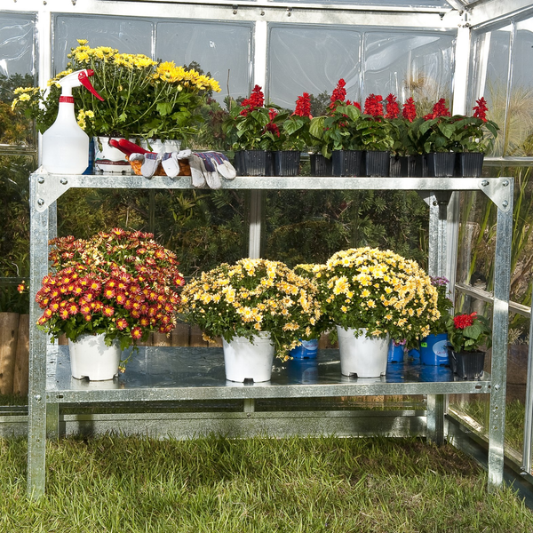 Greenhouse Steel Work Bench – Vertical Gardens Direct