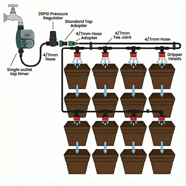 Vertical Garden Drip Irrigation Kits | Easy DIY Watering – Vertical ...