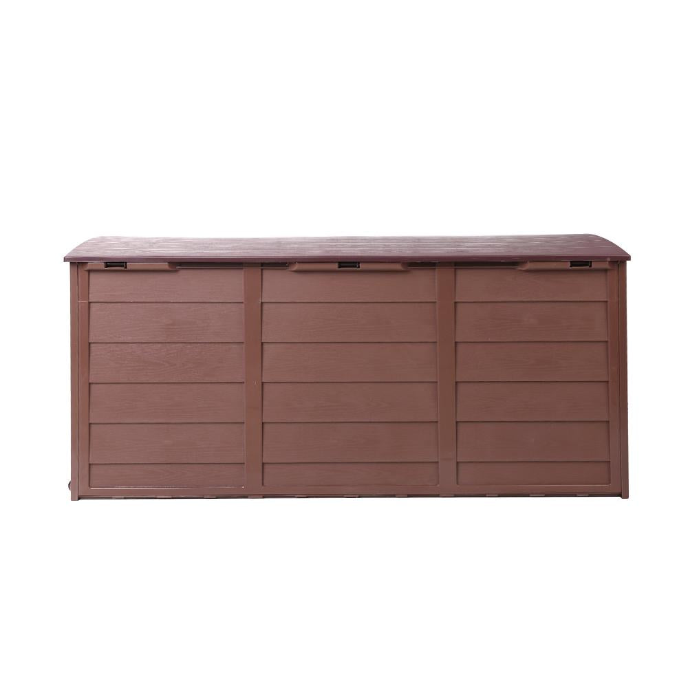 Gardeon 290L Outdoor Lockable Storage Box - Chocolate – Vertical ...